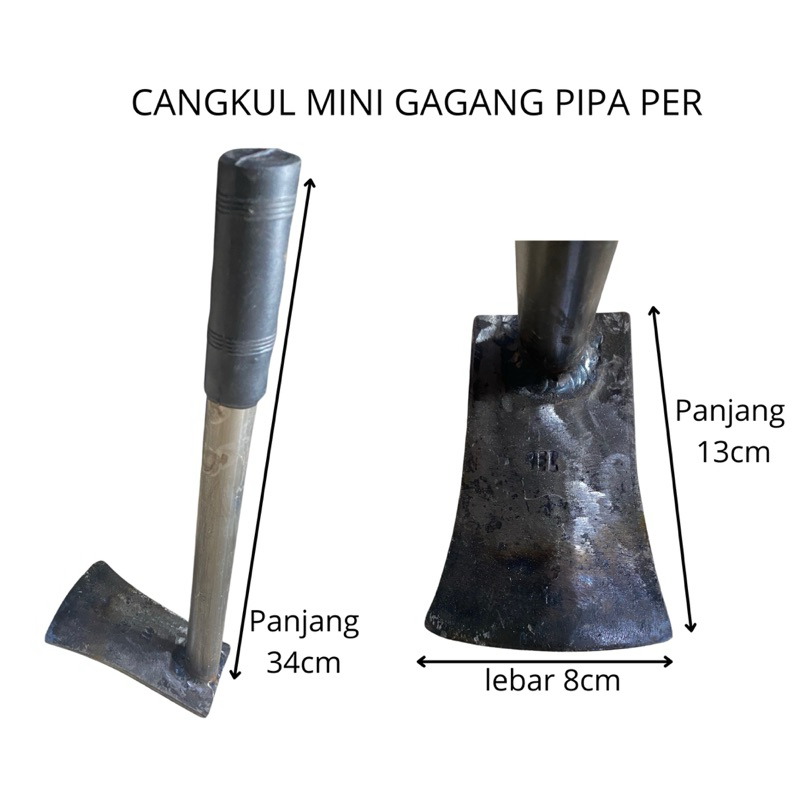 Jual pacul/cangkul kecil baja ,wangkil baja miring gagang pipa | Shopee ...