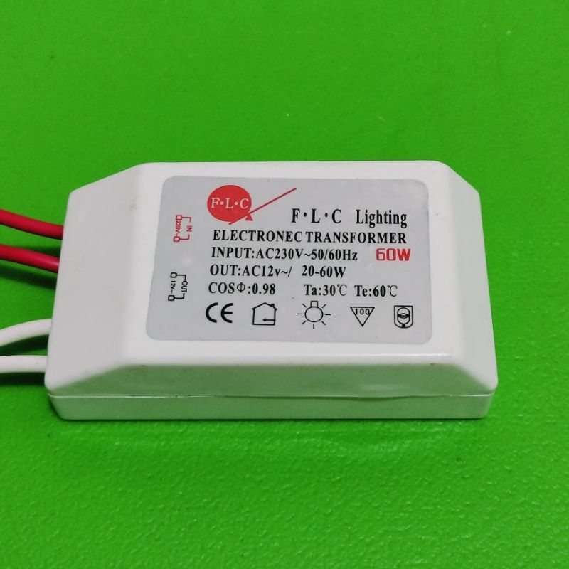 Jual FLC Power Supply Electronic Transformer 12V 20w-60W AC230V ...