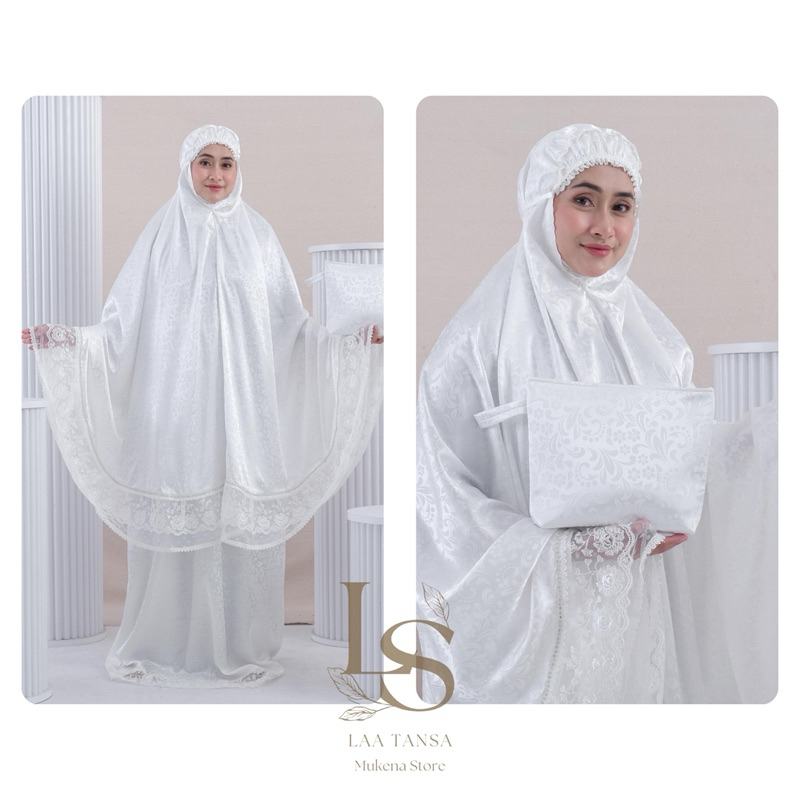 Jual LATANSA - Mukena Dewasa Premium Model Renda Keliling Full Bordir ...