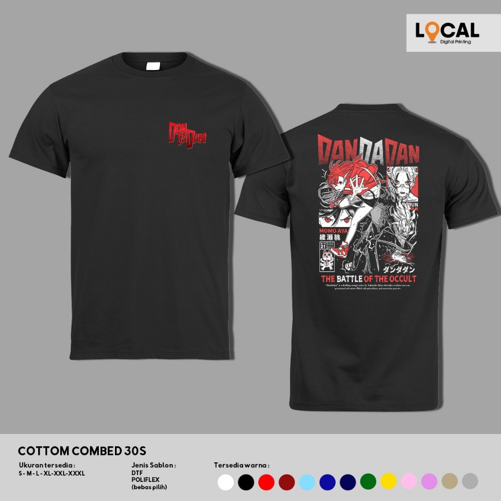 Jual KAOS SABLON KEREN ANIME DANDADAN SERIES 2 _ LOCAL PRINT | Shopee ...