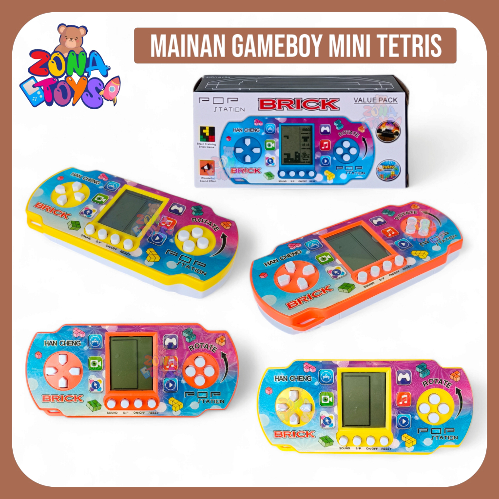 Jual Mainan Anak Gamebot Mini Tetris Brick Game World Mainan Jadul ...