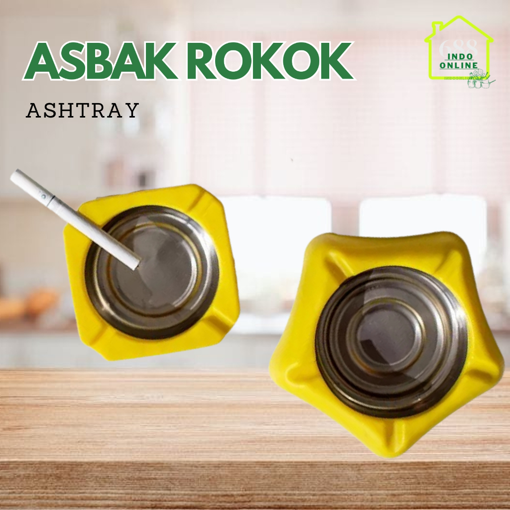 Jual INDOLINE - ASBAK ROKOK SEGI - ASBAK KOTAK STAINLES STEEL - ASBAK ...