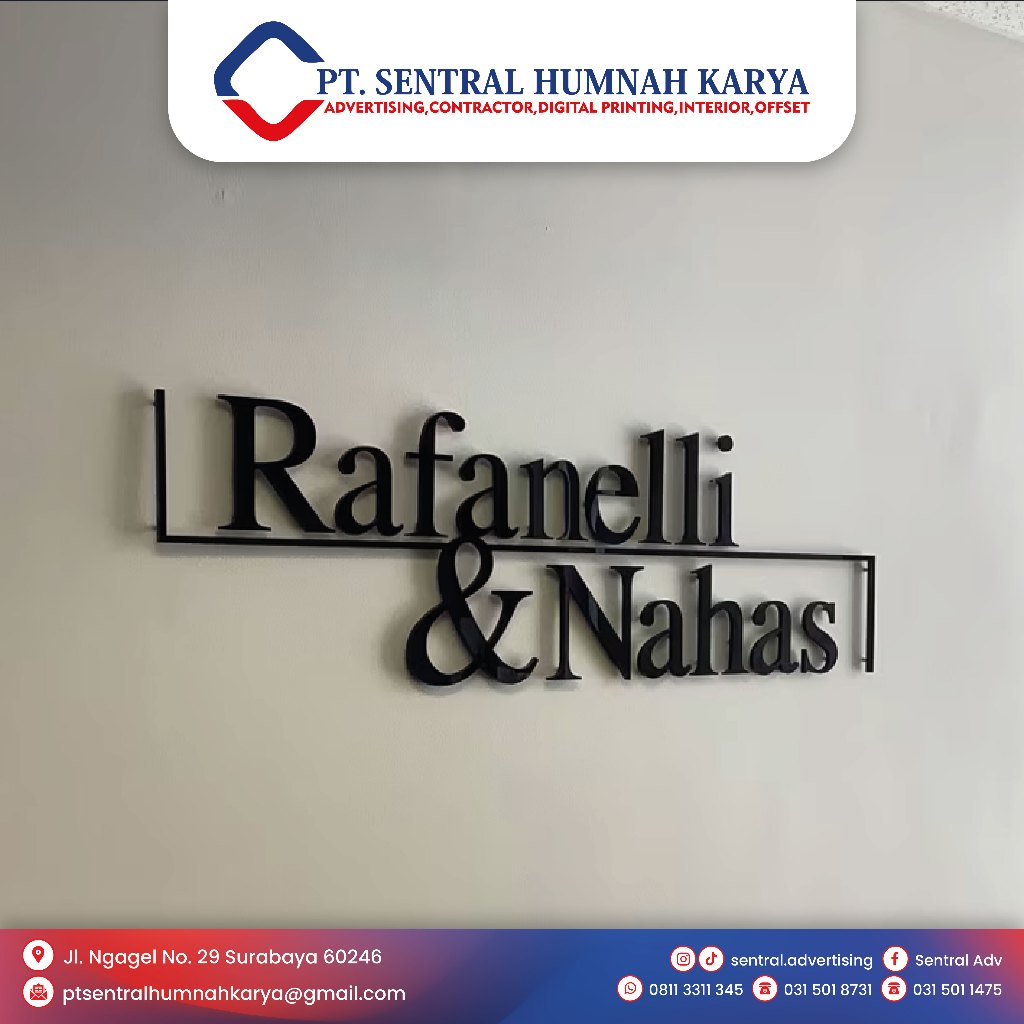 Jual LOGO TIMBUL HURUF TIMBUL LETTER SIGN AKRILIK BELAKANG SPON CUSTOM ...