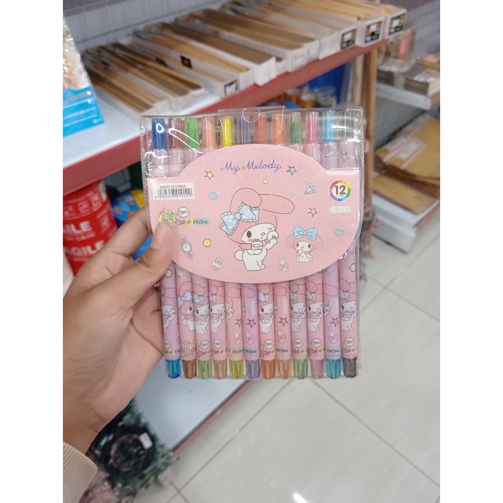 Jual CRAYON PUTAR MELODY 12 WARNA | Shopee Indonesia
