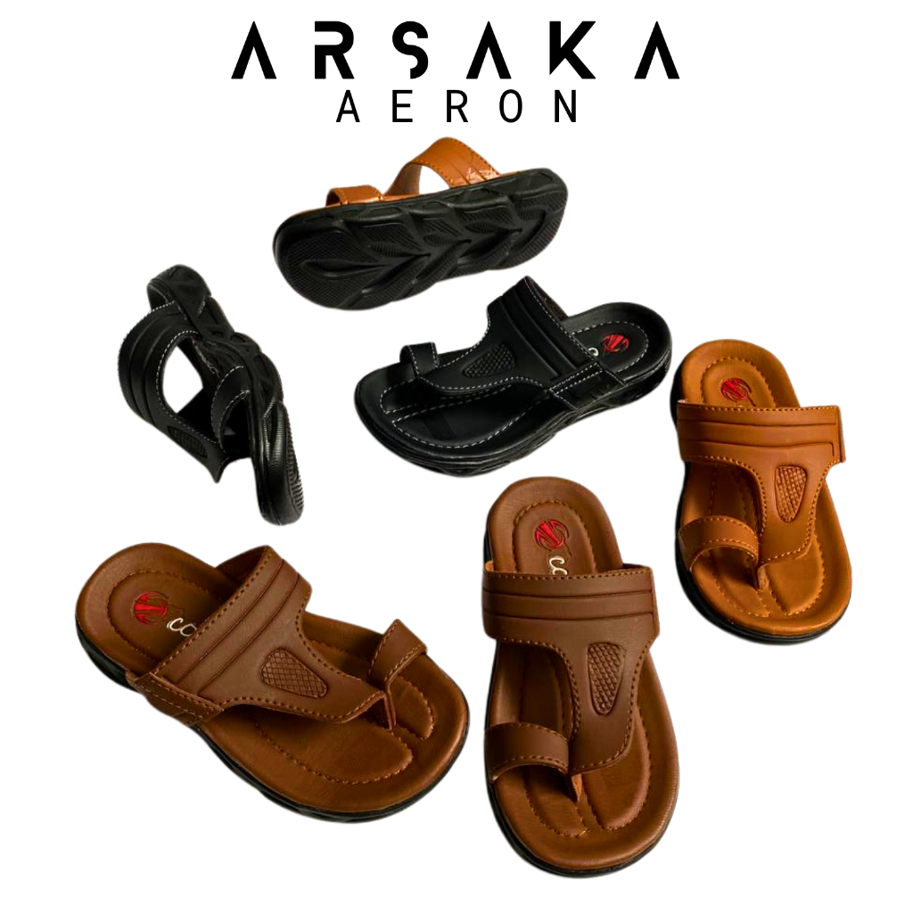 Jual Sandal anak laki laki terbaru sandal anak jepit kulit keren ...