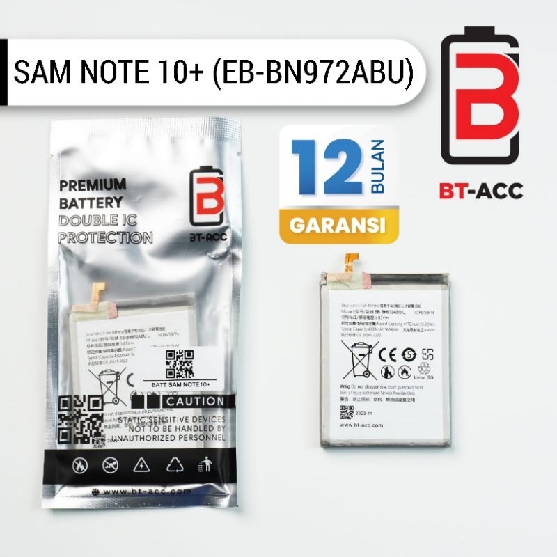 Jual BATTERY BT-ACC SAMSUNG NOTE 10+ / EB-BN972ABU (4.300 mAh) | Shopee Indonesia