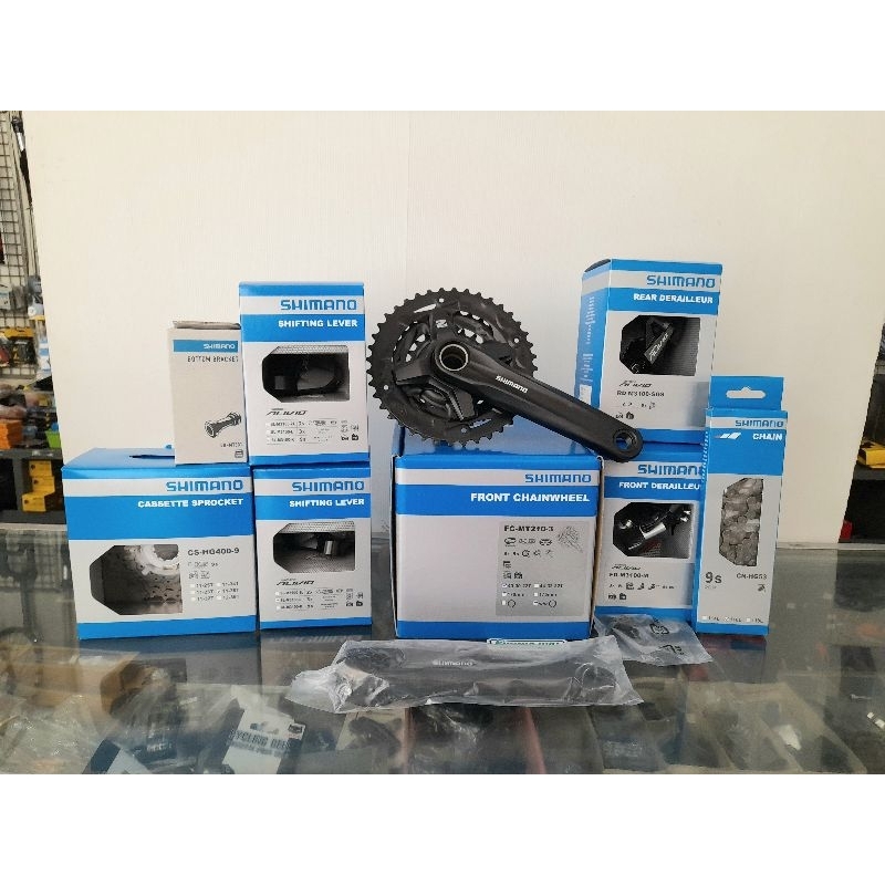 Jual groupset shimano alivio 9 speed tanpa rem | Shopee Indonesia