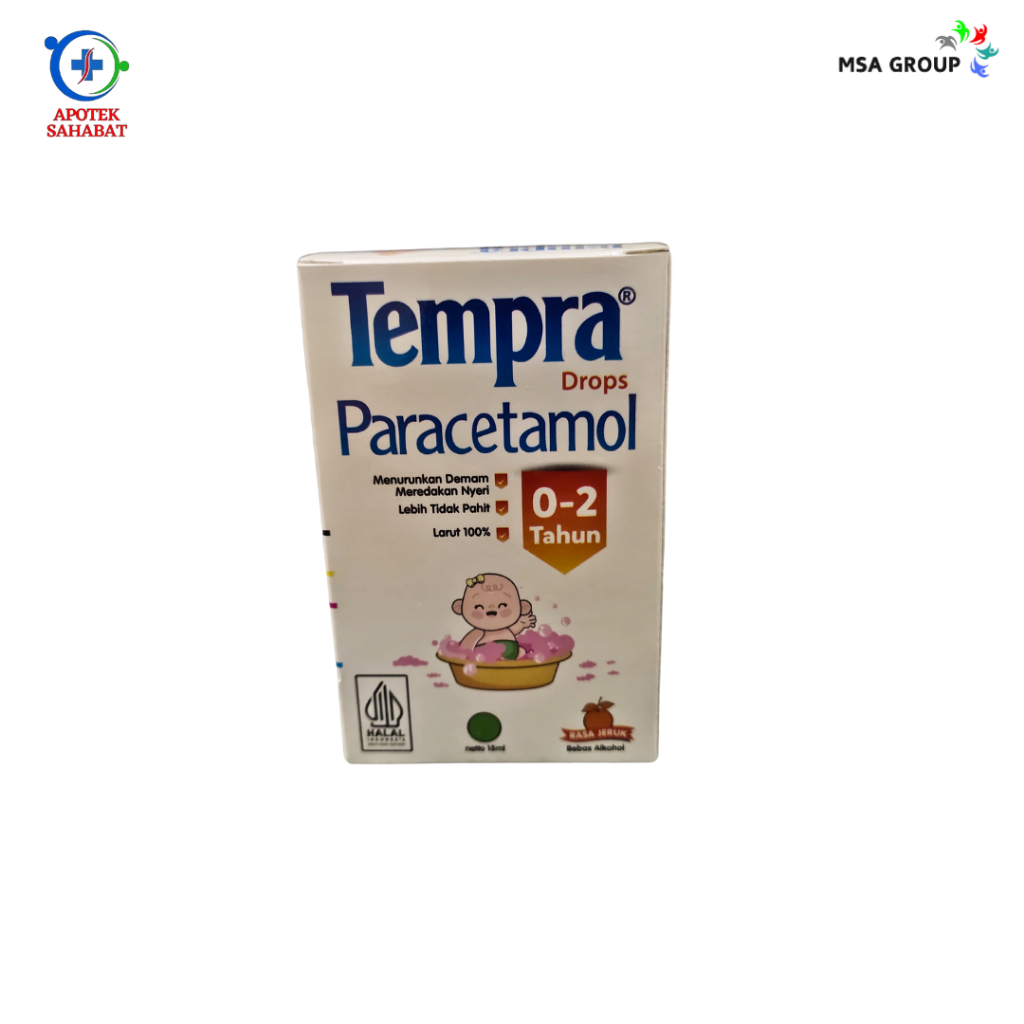 Jual Tempra Drops Syrup Paracetamol Anak (0-2 Tahun) Rasa Jeruk 15 ml ...