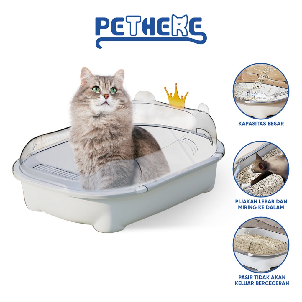 Jual PET THERE Pet Litter Box Kucing Anjing M18 FREE SEKOP / Litter Box ...