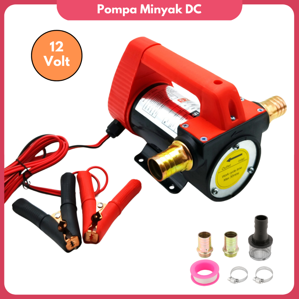 Jual Pompa Minyak DC 12Volt 24Volt Solar Elektrik Diesel Transfer Pump ...