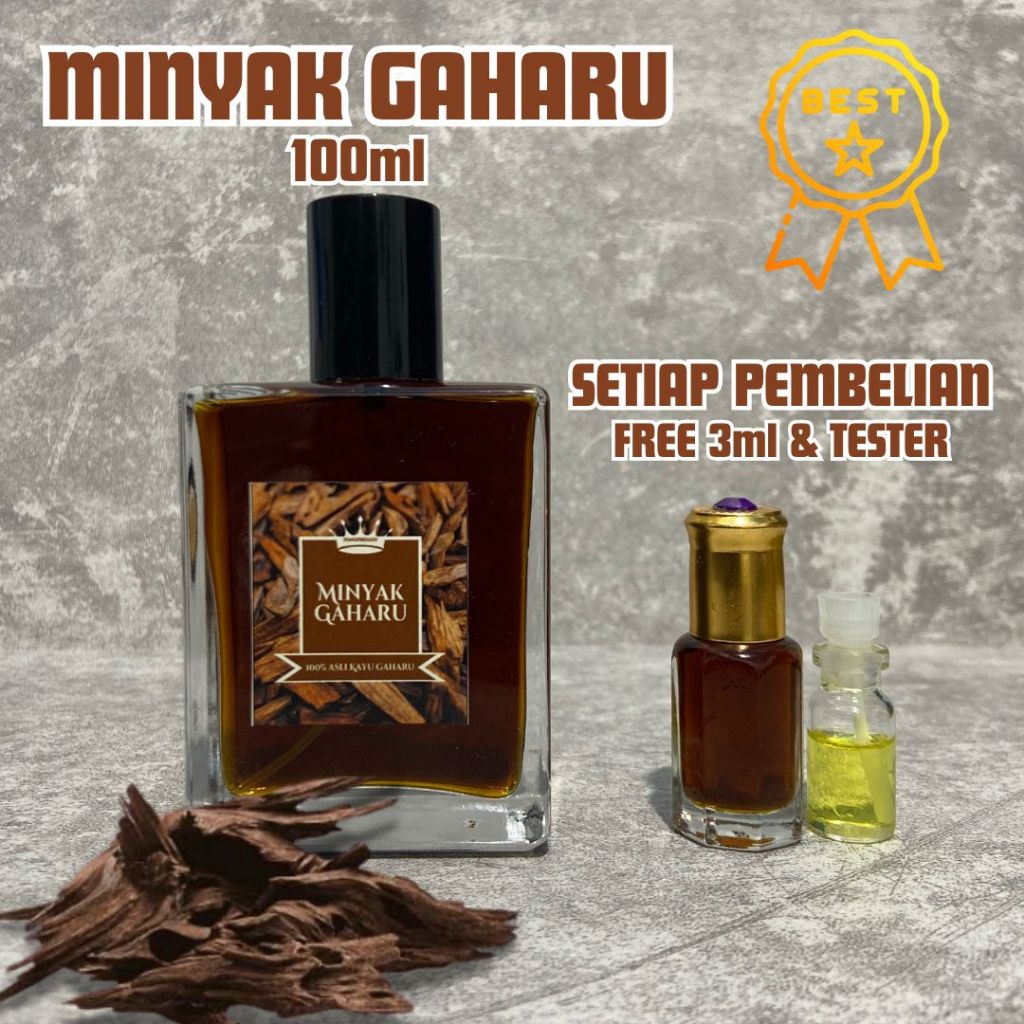 Jual Minyak Wangi Gaharu 100ml Parfum Sholat Non Alkohol Gaharu Murni Asli | Shopee Indonesia