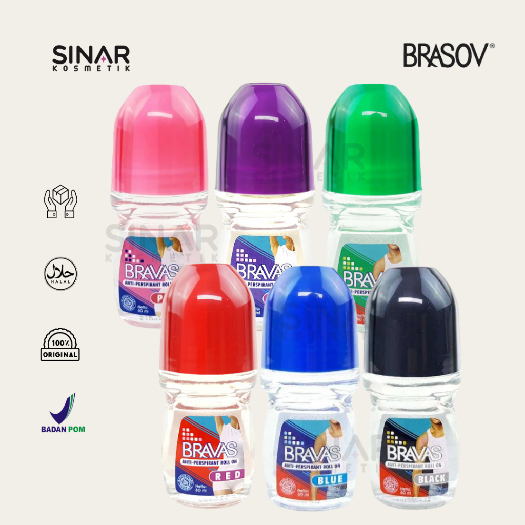 Jual COSMO - BRAVAS DEODORANT ROLL ON 50ML | Shopee Indonesia