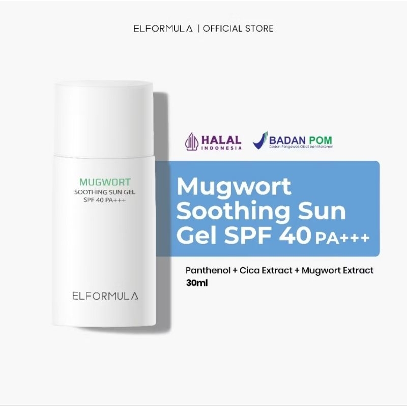 Jual ELFORMULA Mugwort Soothing Sun Gel SPF 40 PA+++ - Sunscreen Gel ...