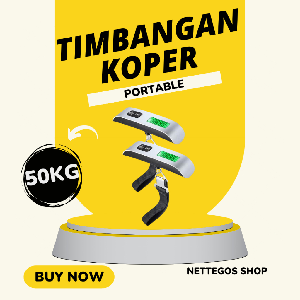 Jual TIMBANGAN KOPER 50 KG PORTABLE TRAVELER BAGASI GENGAM | Shopee ...