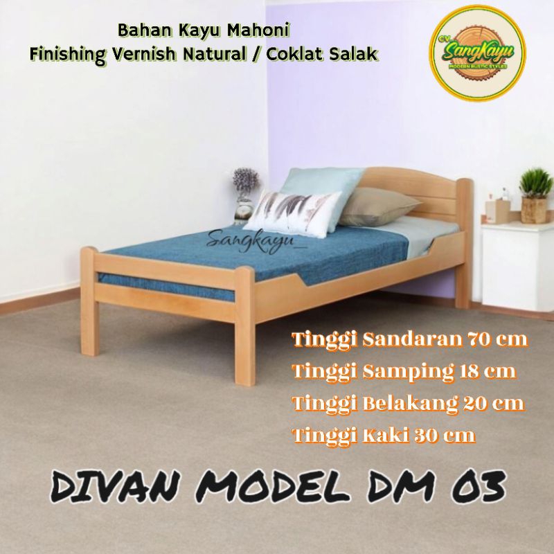 Jual Divan kayu MODEL DM 03 Tempat Tidur Kayu Solid | dipan Model ...