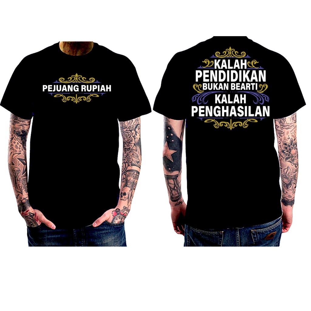 Jual Kaos Tulisan kata kata kalah pendidikan bukan berarti kalah ...