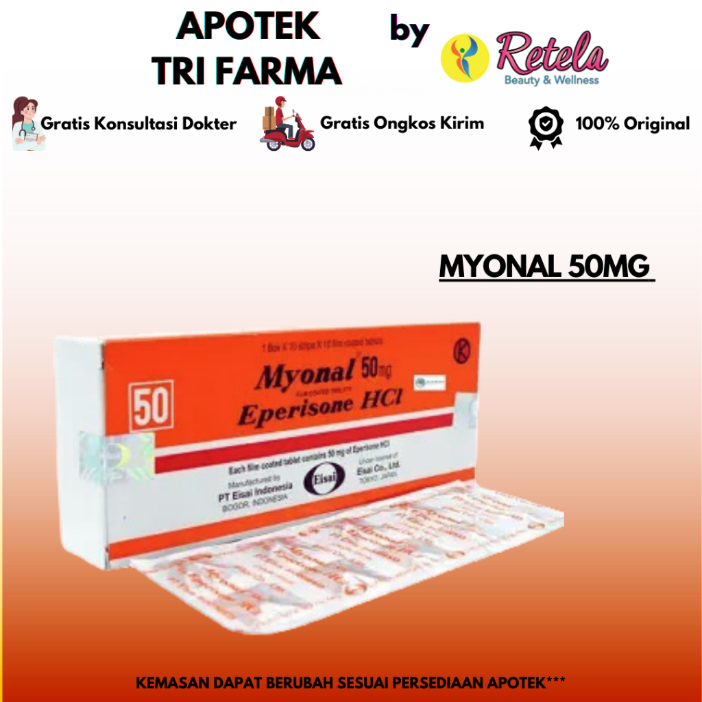 Jual MYONAL 50MG 1 STRIP 10 TABLET | Shopee Indonesia