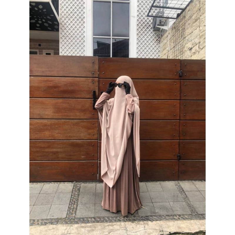 Jual EL FRENCH KHIMAR JUMBO TALI CRINGKLE / FRENCH KHIMAR TALI | Shopee ...