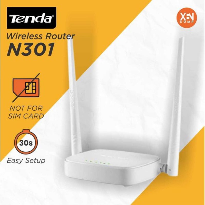 Jual Router TENDA N301 - Wireless Router N300, Easy Setup 300Mbps ...