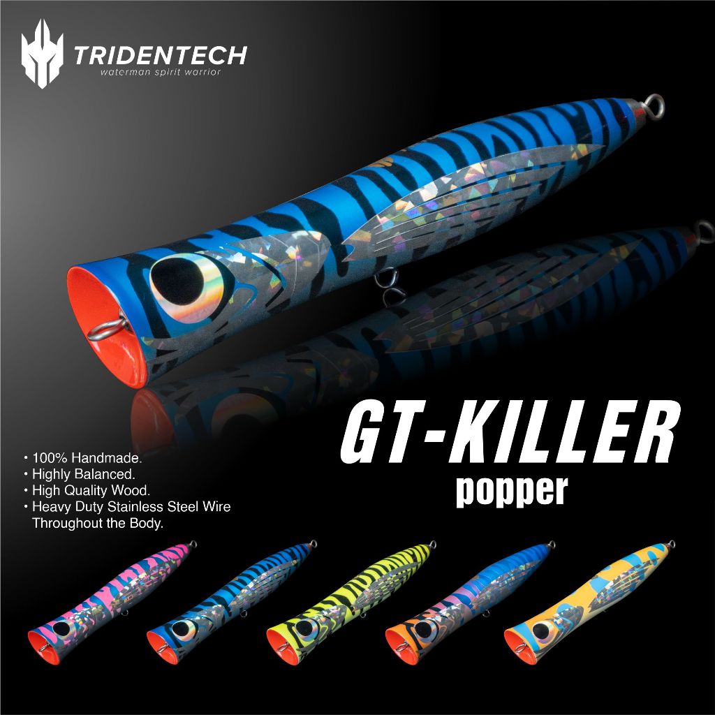 Jual UMPAN POPPER TRIDENTECH GT-KILLER 21CM | Shopee Indonesia