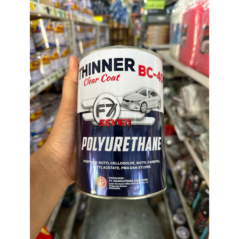 Jual THINNER PU F7 hitam Clear Coat BC 40 / 1 Liter - Pengencer Cat Berkualitas + buble wrap dan ...