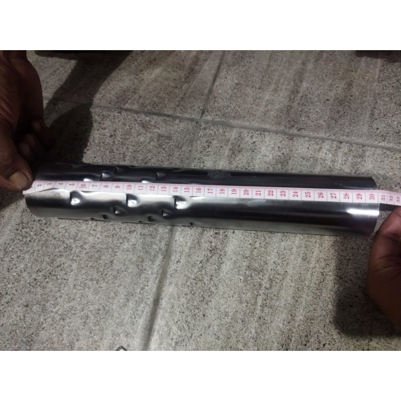 Jual Saringan Knalpot Motor Spiral Full Chrome panjang 30cm dengan ...