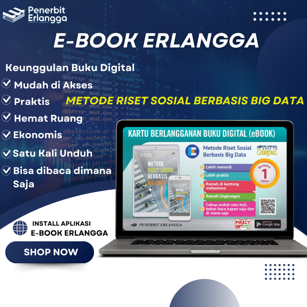 Jual [Erlangga Official] Buku Digital: Metode Riset Sosil Berbasis Big Data E-book Erlangga ...