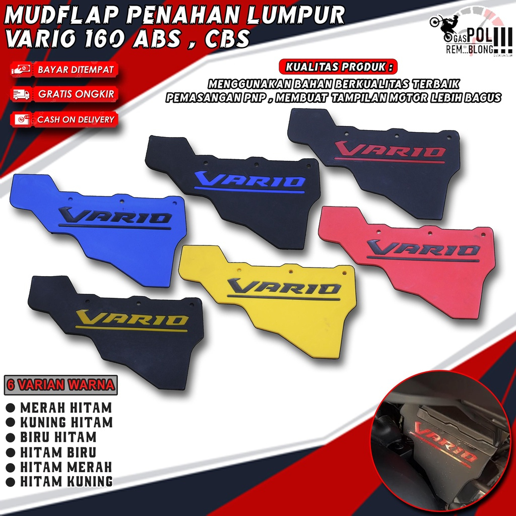 Jual MUDLAP VARIO 160 ABS CBS ISS KARET KARPET PENAHAN LUMPUR MESIN ...