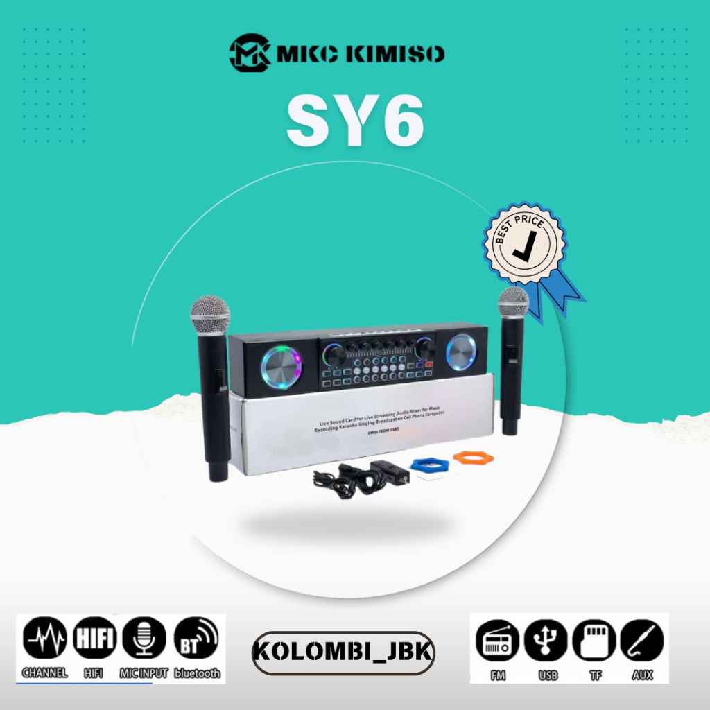 Jual Sound Card SY6 Soundcard Bluetooth Speaker All-in-One + Two ...