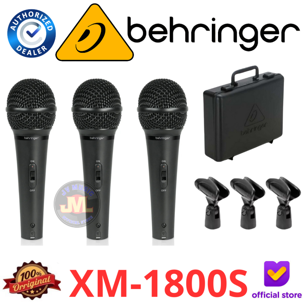 Jual Behringer XM1800S 3 Dynamic Cardioid Vocal & Instrument Microphone ...