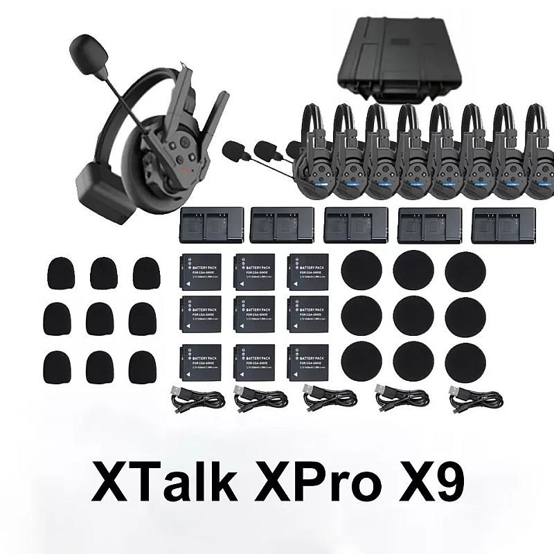 Jual SYNCO XTalk XPro X9 500m Wireless Headset Intercom System 2.4G Full Duplex | Shopee Indonesia