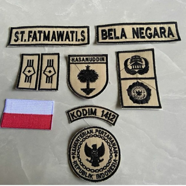 Jual ATRIBUT BORDIR PAPAN NAMA PDL PNS KEMHAN | Shopee Indonesia