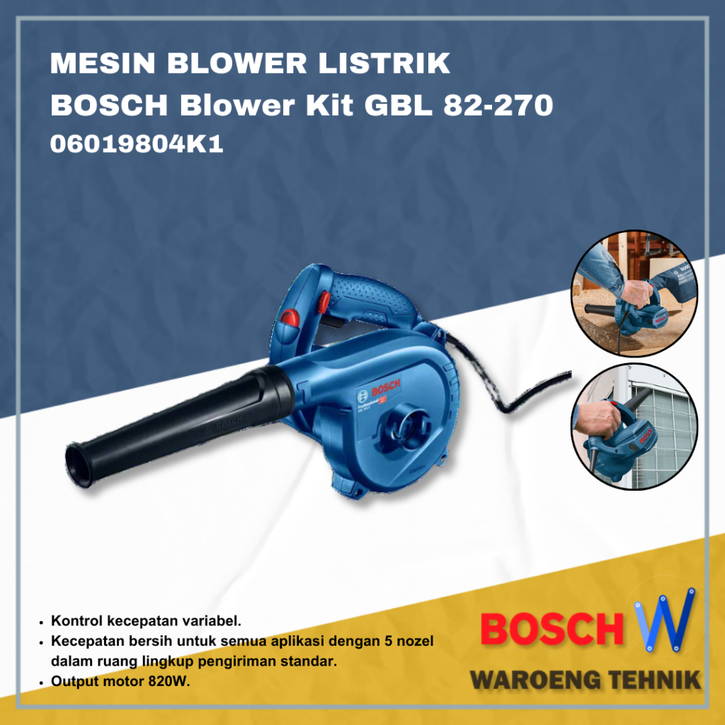 Jual Mesin Blower Listrik BOSCH Blower Kit GBL 82-270 06019804K1 ...