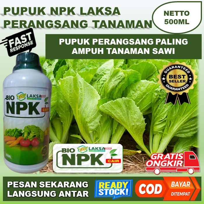 Jual Pupuk Penyubur Akar,Batang Dan Daun Tanaman Sawi Ampuh Bio Npk Laksa 500ml – Pupuk Penyubur ...