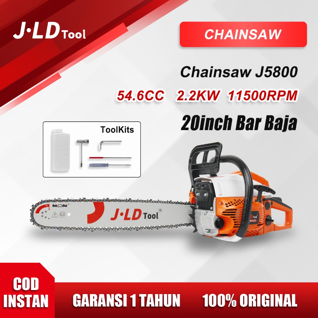 Jual JLD Mesin Potong Kayu 20Inch Mesin Senso Chainsaw 54.6CC Mesin ...