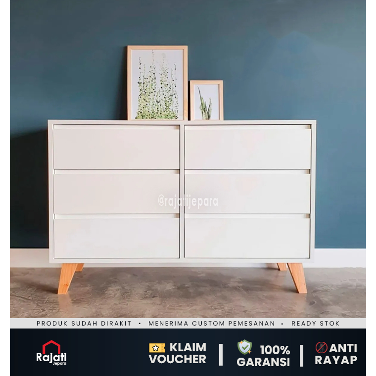 Jual Kabinet 6 Laci Susun Drawer Minimalis | RJMLPEM2 | Shopee Indonesia