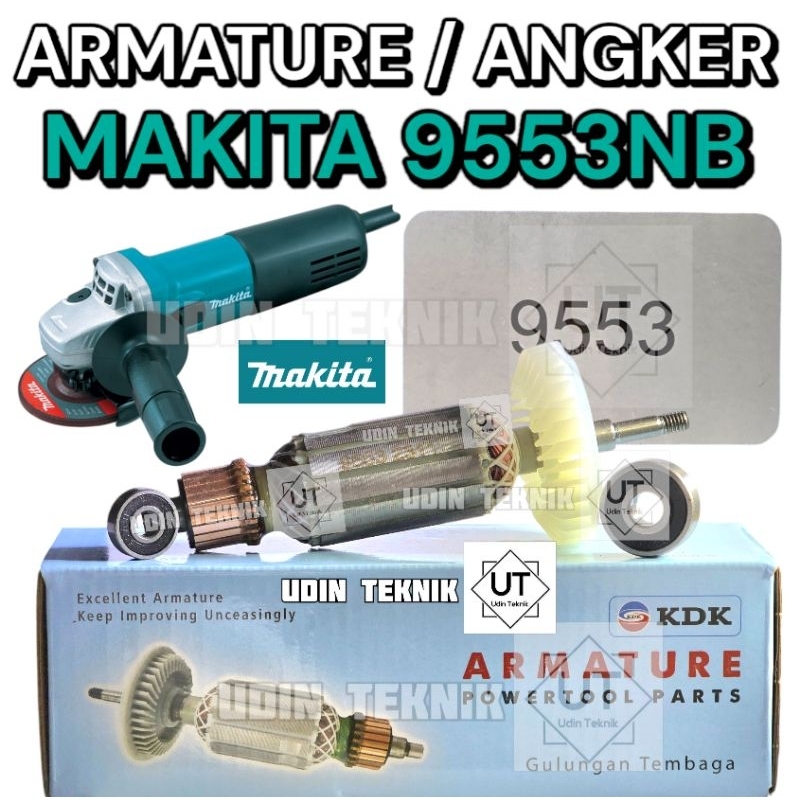 Jual ARMATURE MAKITA 9553NB ANGKER MESIN GERINDA 4" MAKITA 9553 NB KDK ...