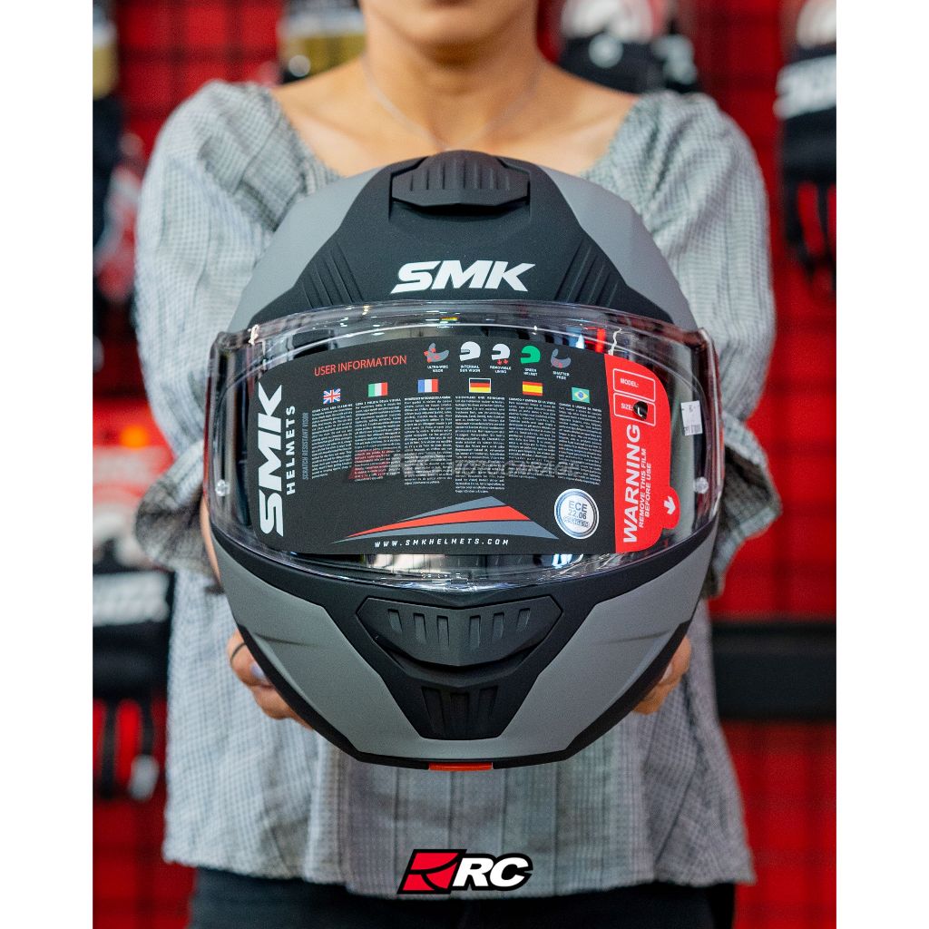 Jual Helm Motor Modular - SMK Gullwing Nardo Grey MA600 Original ...