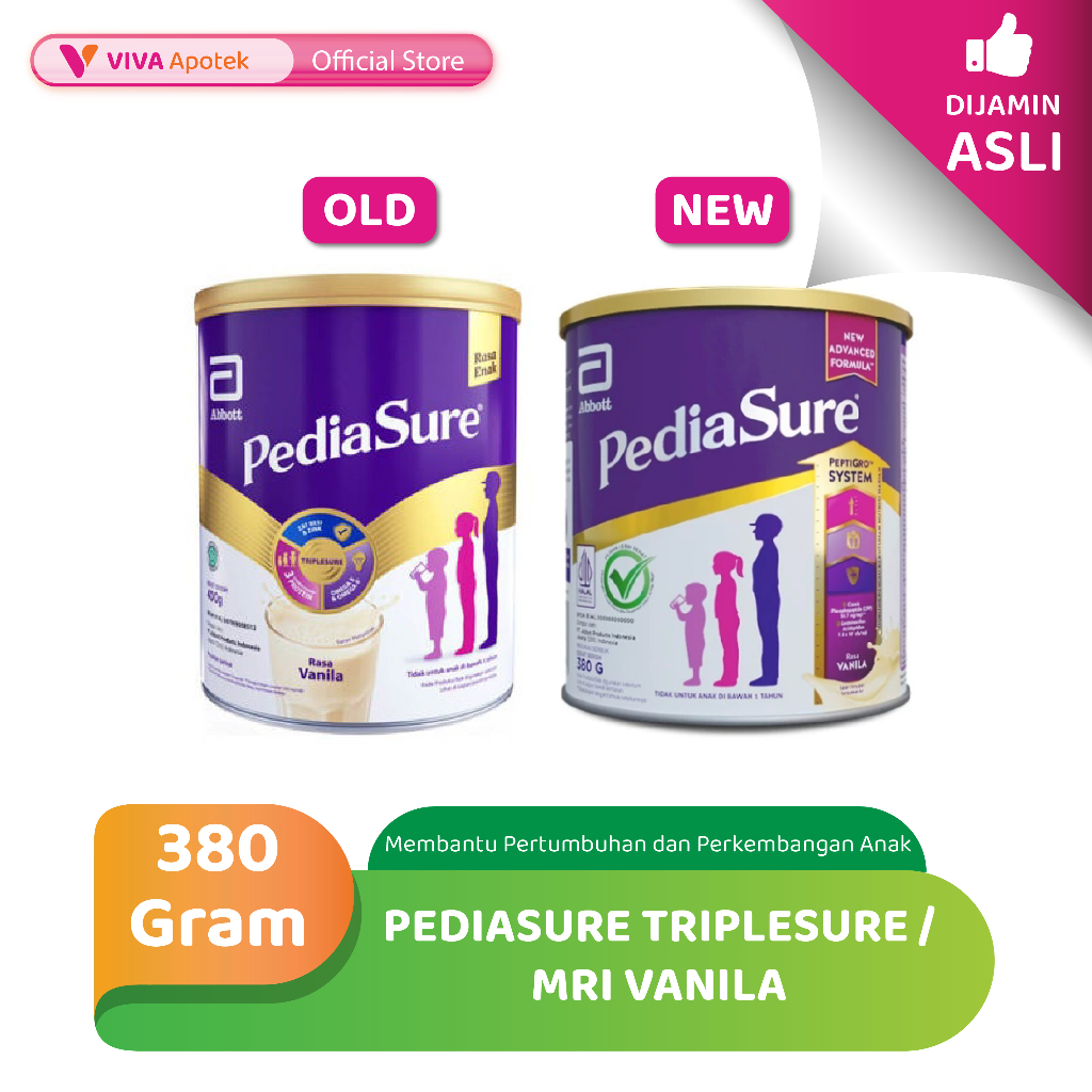 Jual Pediasure Triplesure Vanila Kaleng (380 Gram) | Shopee Indonesia