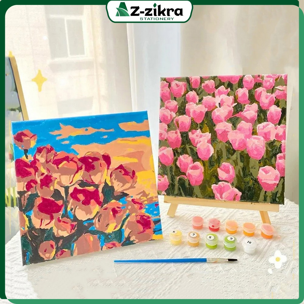 Jual Kanvas Siap Lukis Painting By Number Kit 20x20cm / DIY Canvas ...