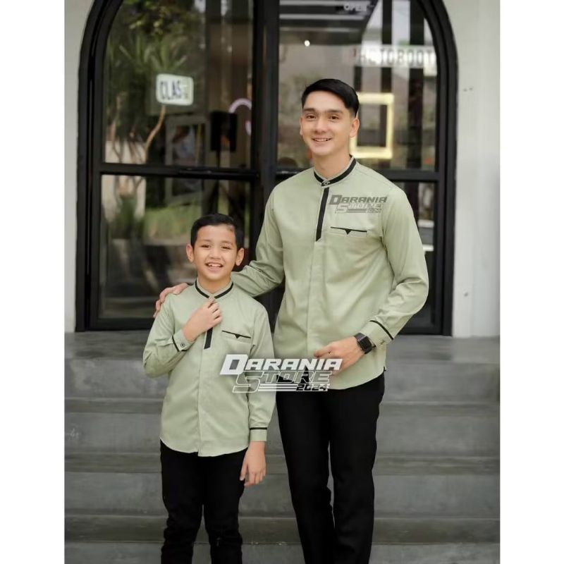 Jual Kertojoyo Baju Koko Couple Bapak Anak Laki Laki Lengan Panjang Bahan Toyobo Import Terbaru ...