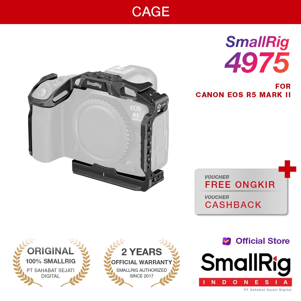 Jual SmallRig "Black Mamba" Cage for Canon EOS R5 Mark II 4975 | Shopee ...