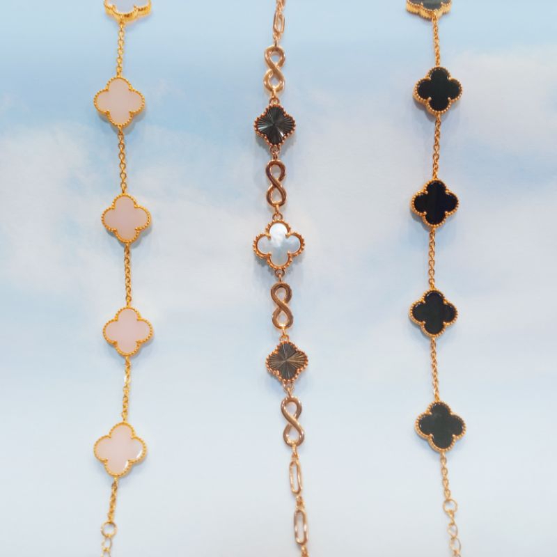Jual REDY GELANG CLOVER /VCF TERBARU MODEL KOREAN LOOK 375/8K | Shopee ...