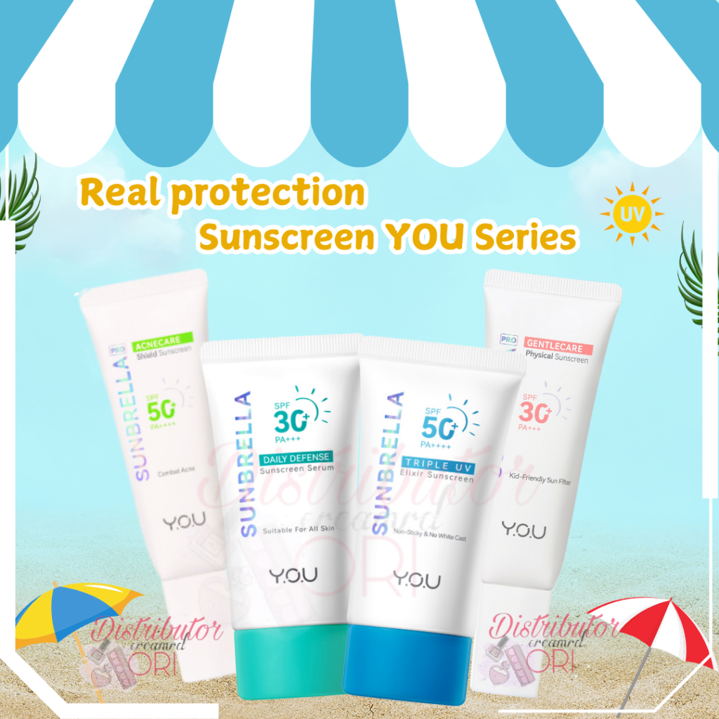 Jual YOU SUNBRELLA TRIPLE UV TONE UP UV DAILY DEFENSE ELIXIR SUNSCREEN SPF50+ SPF 30+ PA ...