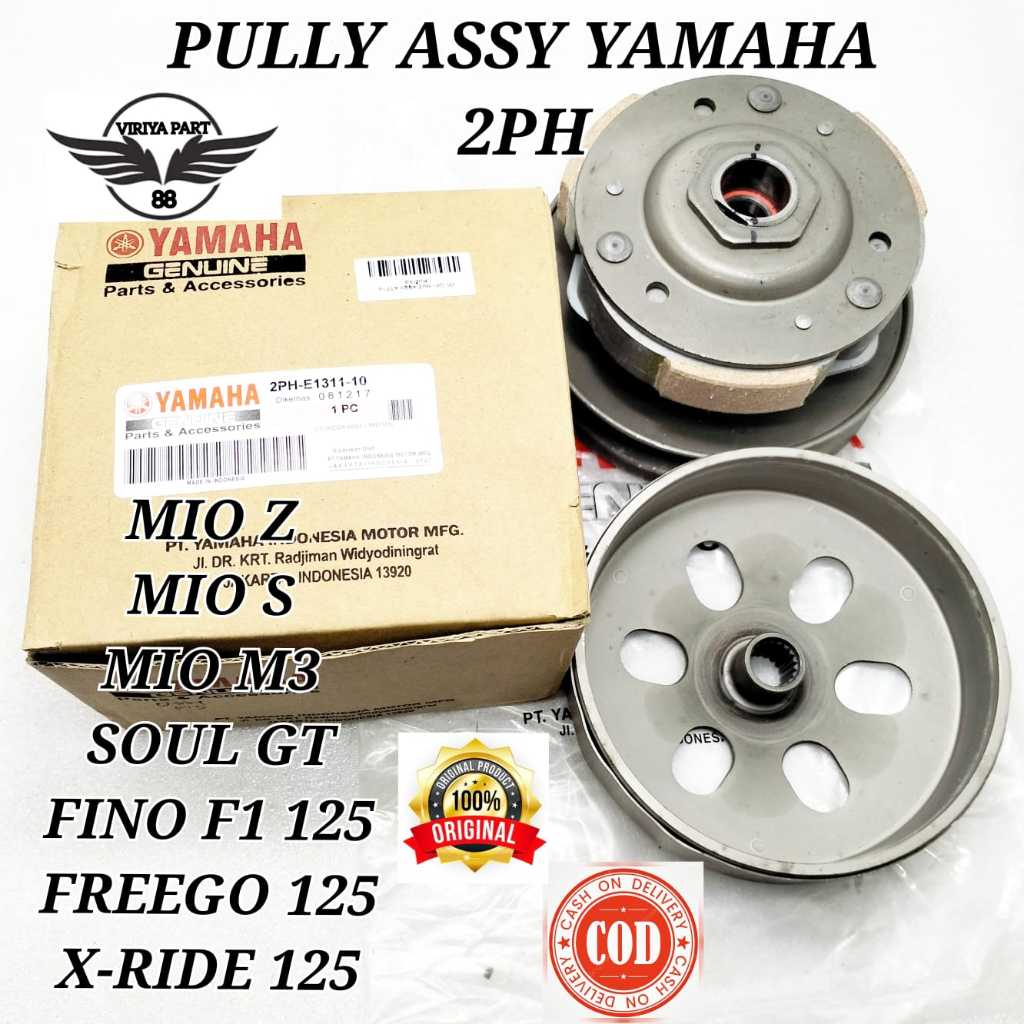 Jual PULLY ASSY BELAKANG YAMAHA 2PH KUALITAS ASLI ORIGINAL YAMAHA MIO MIO M3 SOUL GT FINO FREEGO ...