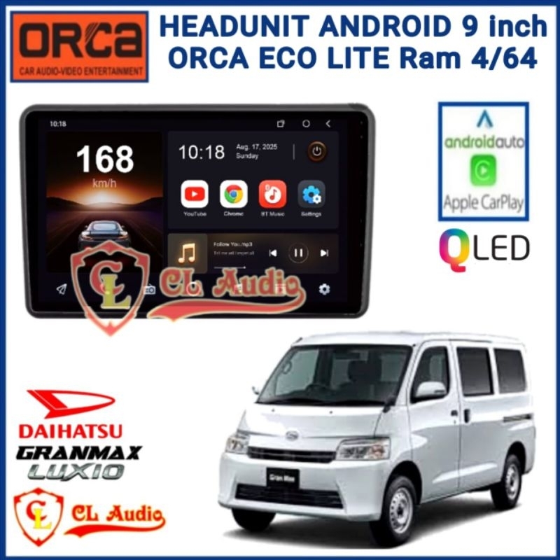 Jual Head Unit Android Orca Eco lite plus 9 Inch Grandmax/Luxio Ram 4 ...