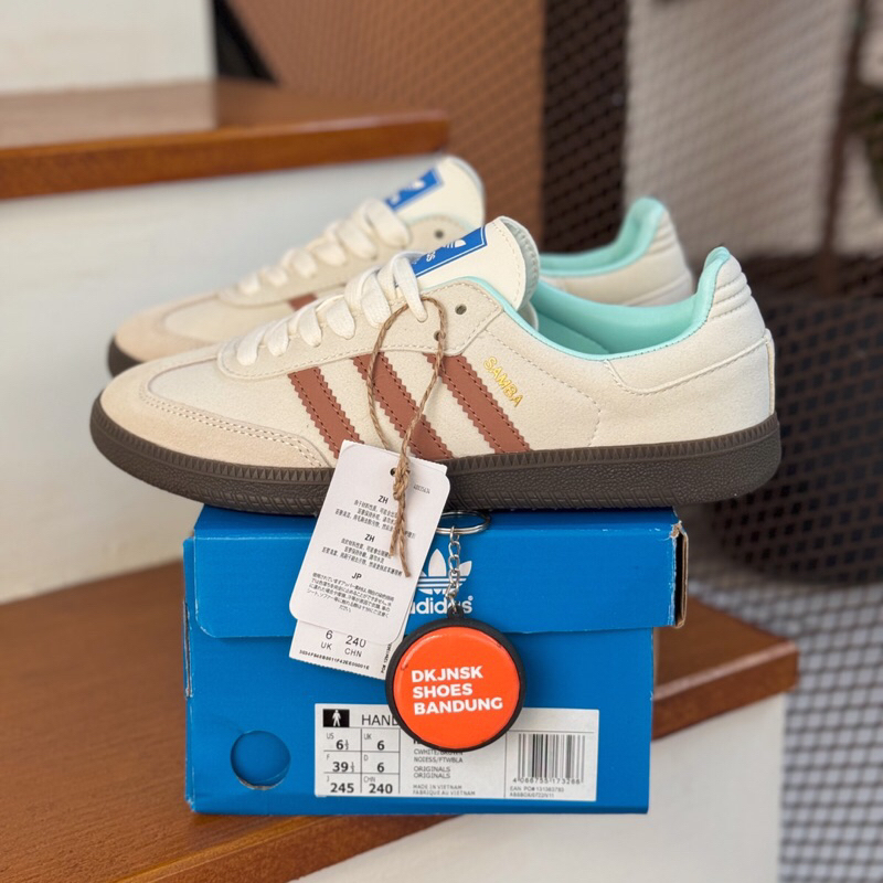 Jual Adidas Samba OG Clay Strata - Cream Brown Purple - Cloud White ...