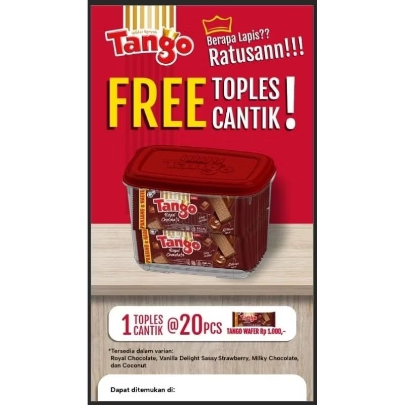 Jual Wafer Tango sealware 16gr Rp. 1000 | Shopee Indonesia