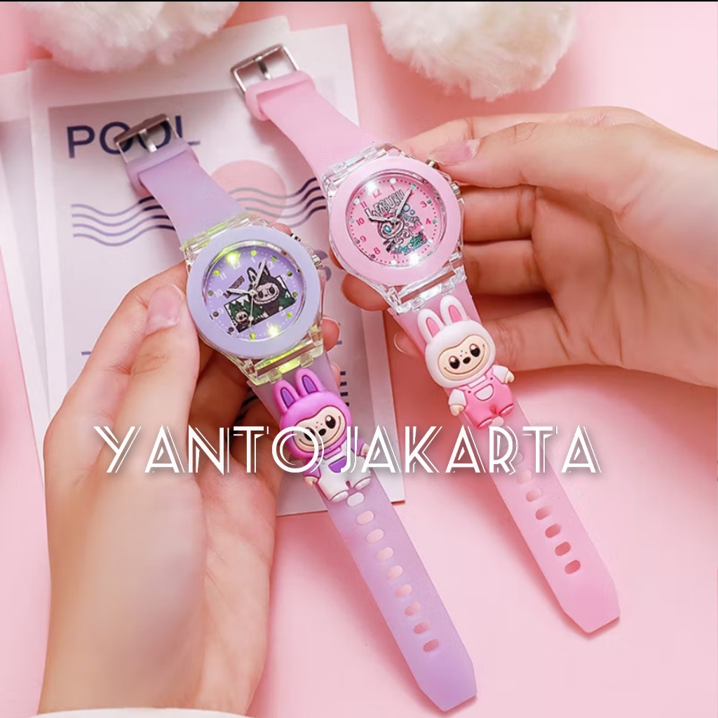 Jual Jam tangan anak labubu glow in the dark | Shopee Indonesia