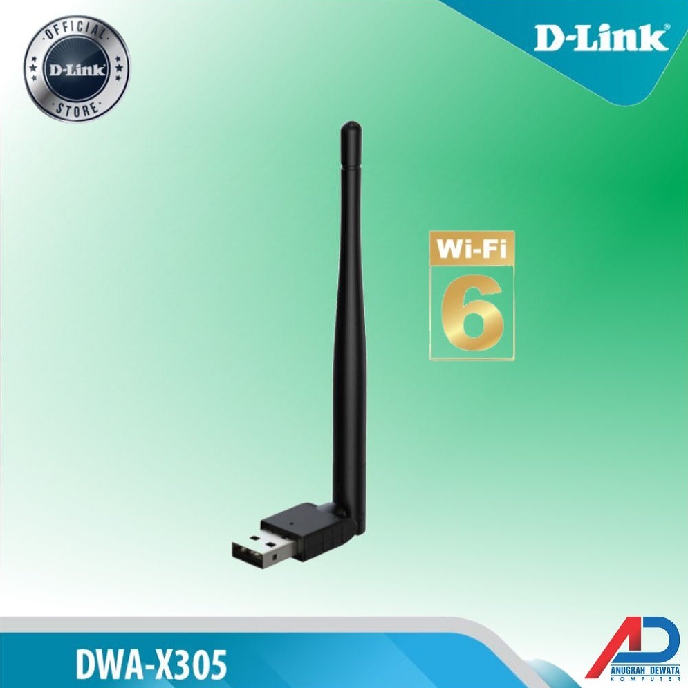 Jual USB WIFI DLink DWA X305 AX300 High-Gain WiFi 6 USB Adapter | Shopee Indonesia